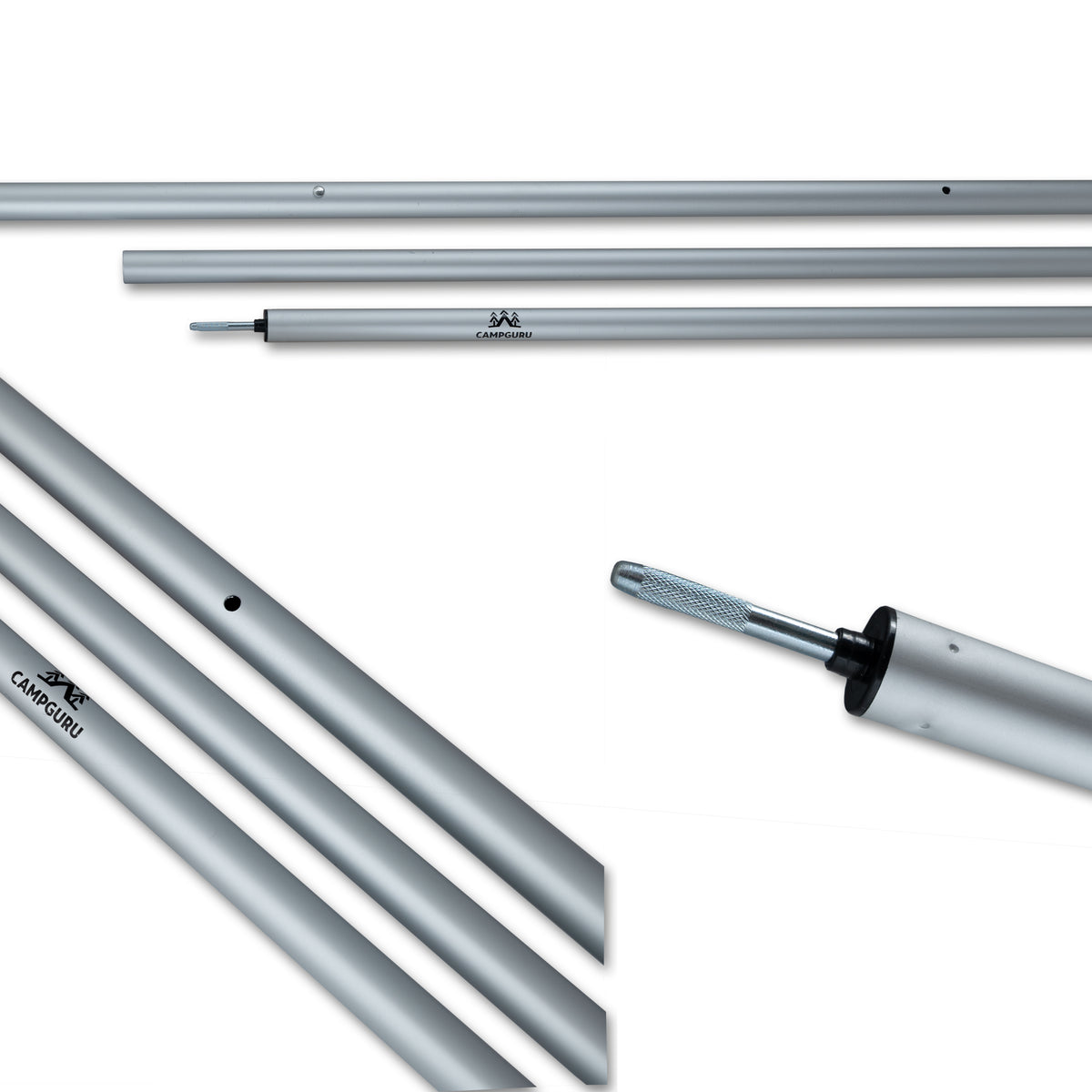 Aluminum Rafter Pole 225/250 Cm With Spring – Human Comfort